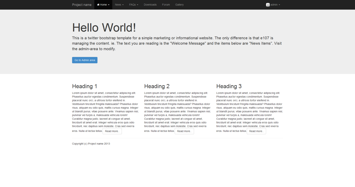 Getting ready for e107 Bootstrap! | e107 Bootstrap CMS Open Source